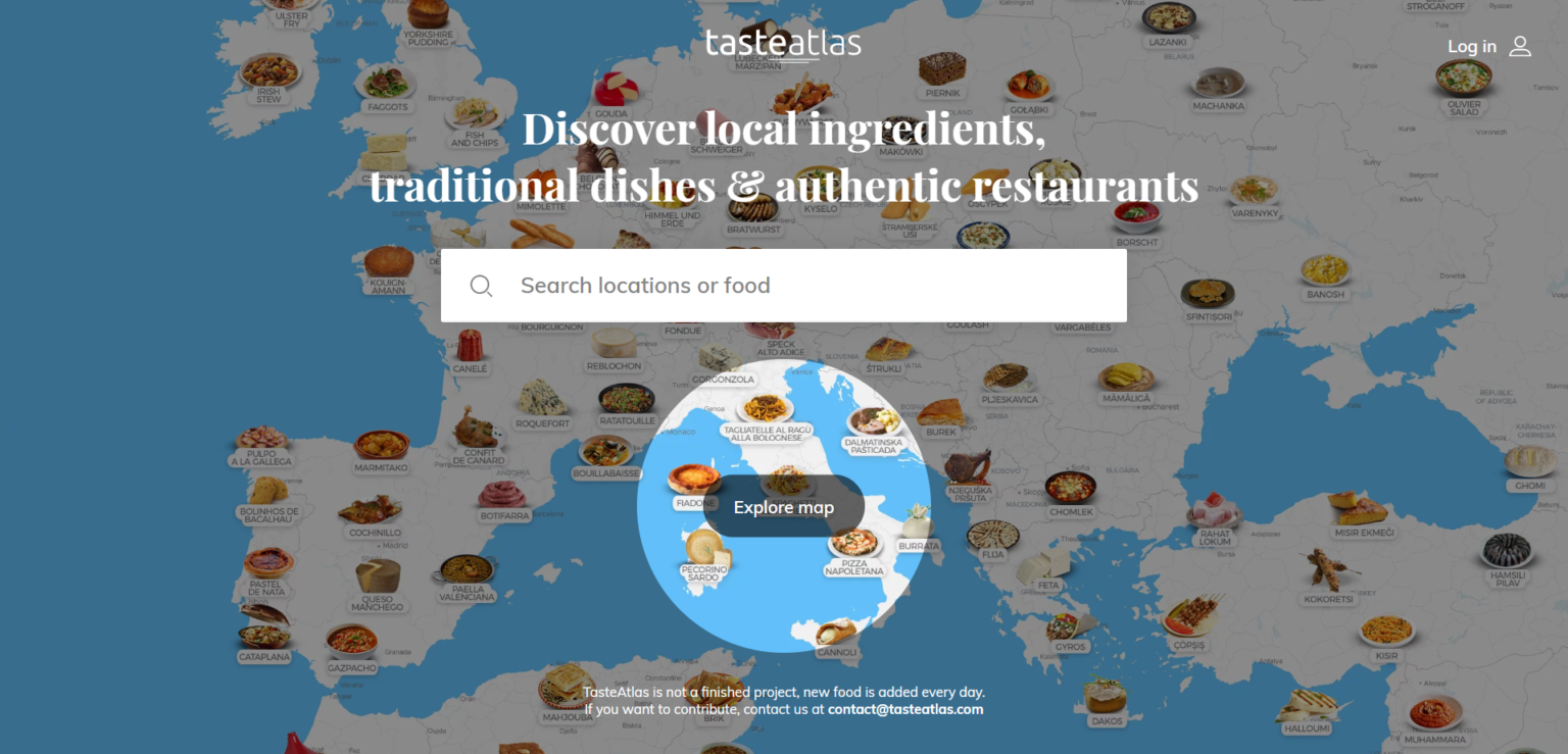 Descubre los mejores platos de cualquier rincón del mundo en un mapa ...